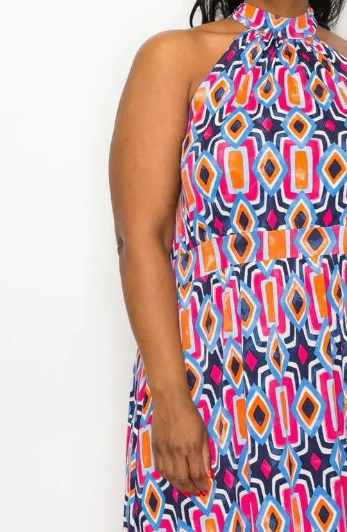 L I V D Halter Stretch Maxi Dress