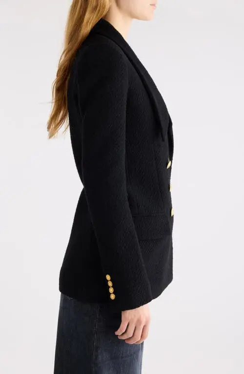 Chloé Wool Blend Bouclé Pea Coat