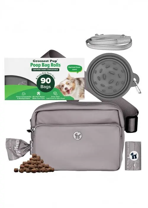 PUPPINGTON 3-in-1 Dog Walk Kit - Charcoal Gray