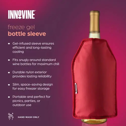 INNOVINE Freeze Gel Bottle Sleeve - Raspberry