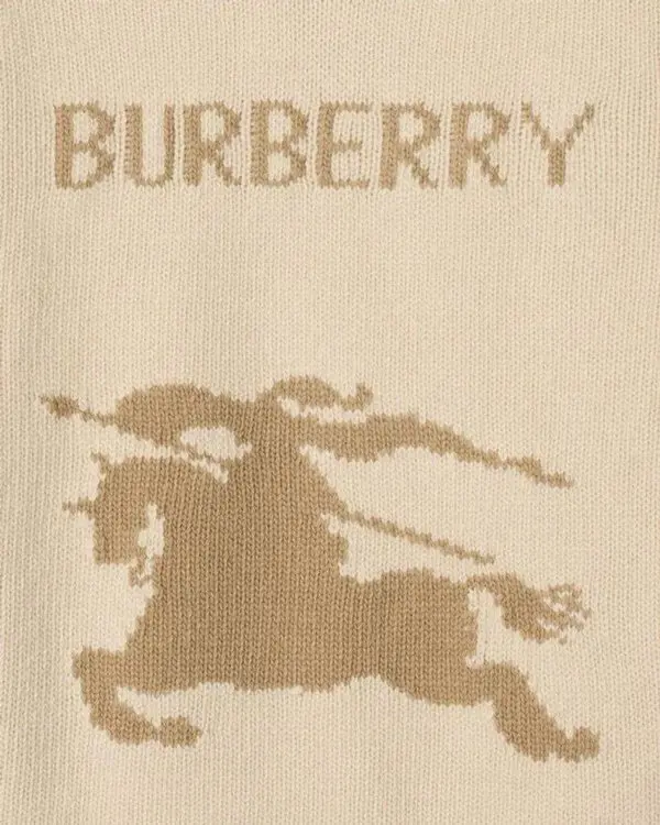 Burberry Wool-cashmere Crewneck Sweater - Beige