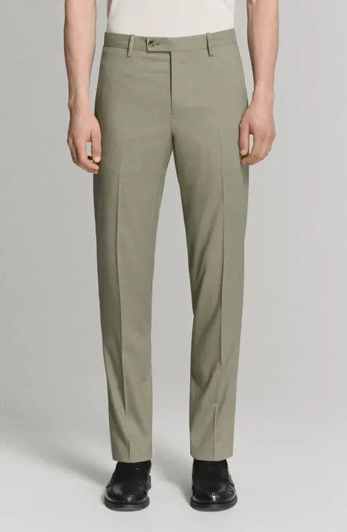 Mango Milan Slim Fit Suit Pants - Light Green