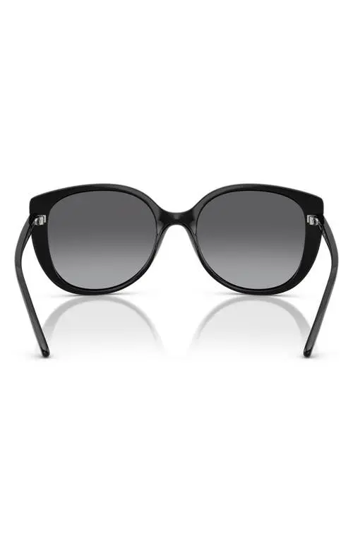 VOGUE 55mm Polarized Butterfly Sunglasses - Black