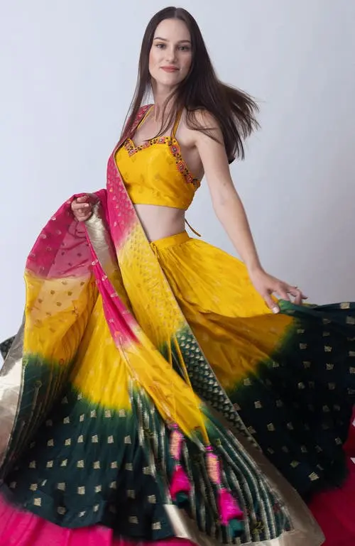 RAAS Layered Lehenga Choli Set