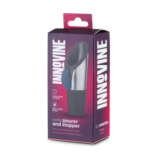 INNOVINE Wine Pourer And Stopper - Deep Teal