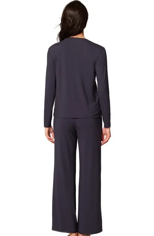 Simone Perele Aurore Straight Leg Pajama Pants - Full Moon