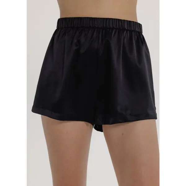 ALAS Silk Mini Shorts - Black