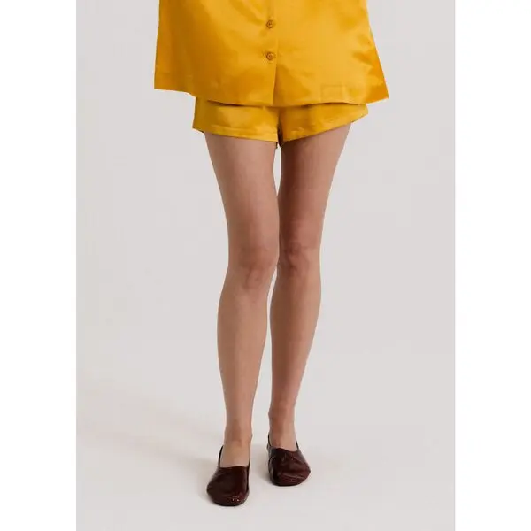 ALAS Silk Mini Shorts - Gold