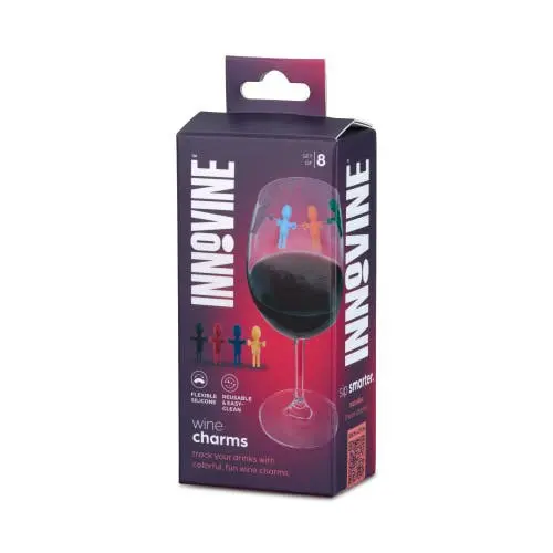 INNOVINE Wine Charms Set Of 8