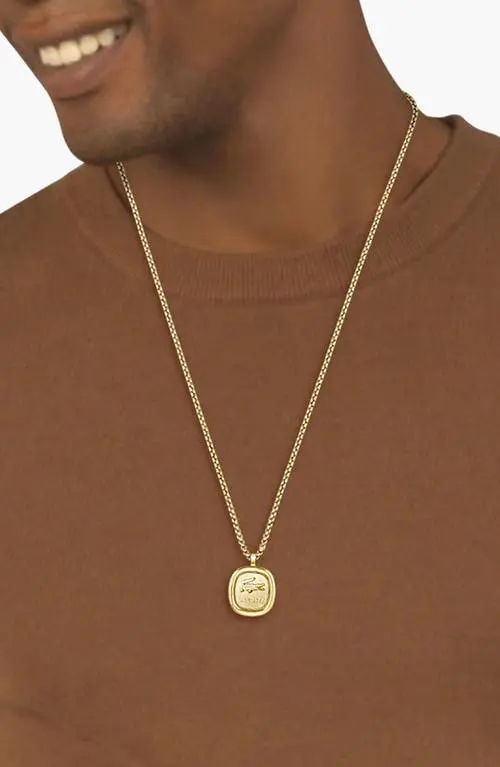 Lacoste Vigor Pendant Necklace - Gold