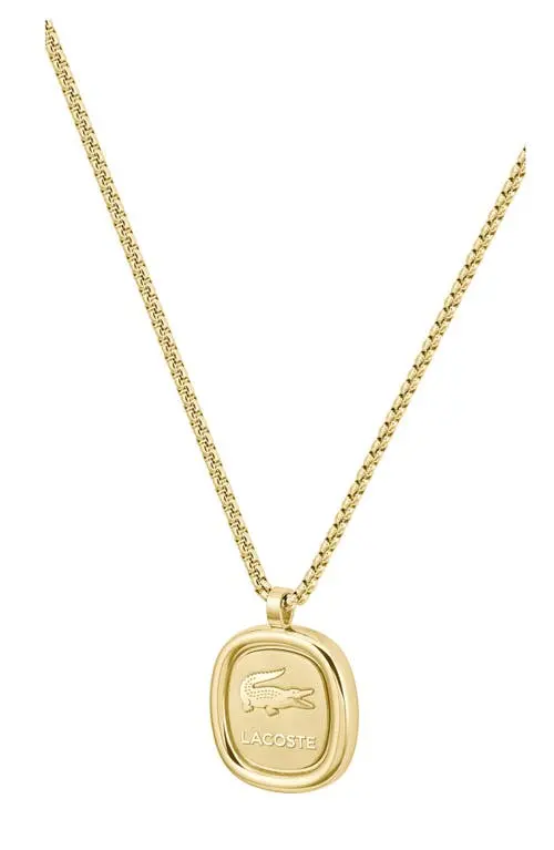 Lacoste Vigor Pendant Necklace - Gold
