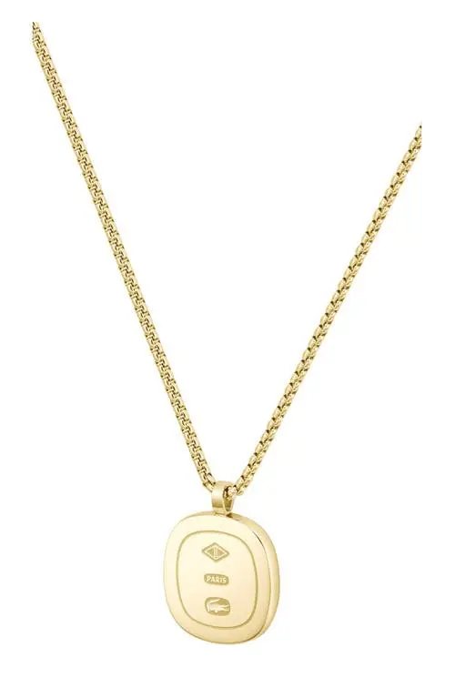 Lacoste Vigor Pendant Necklace - Gold