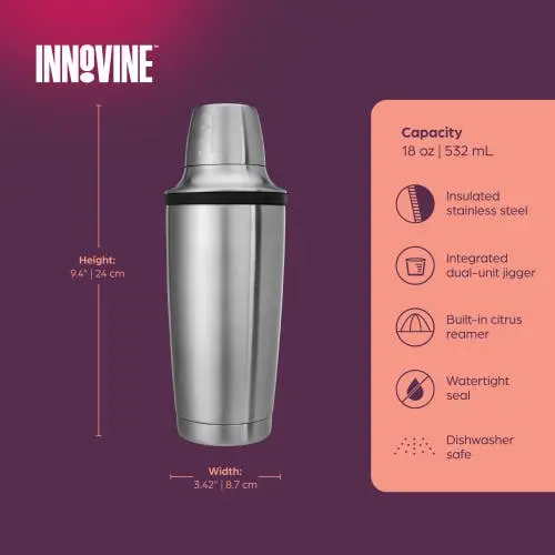 INNOVINE Double Walled Cocktail Shaker