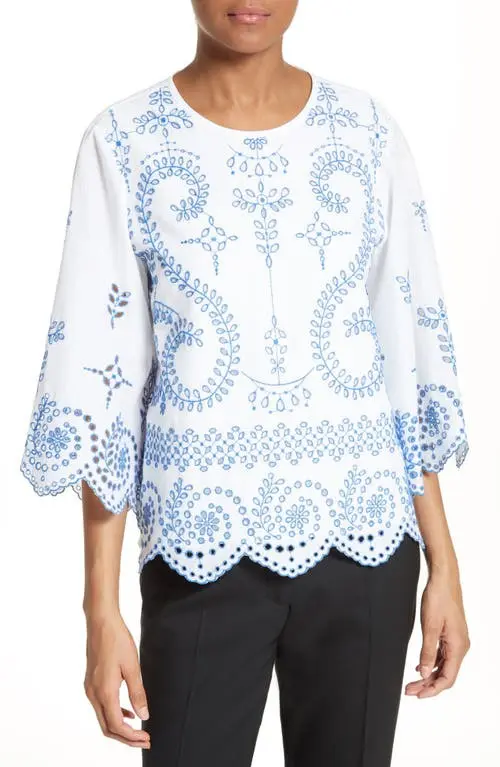 Tory Burch Mariana Broderie Anglaise Top