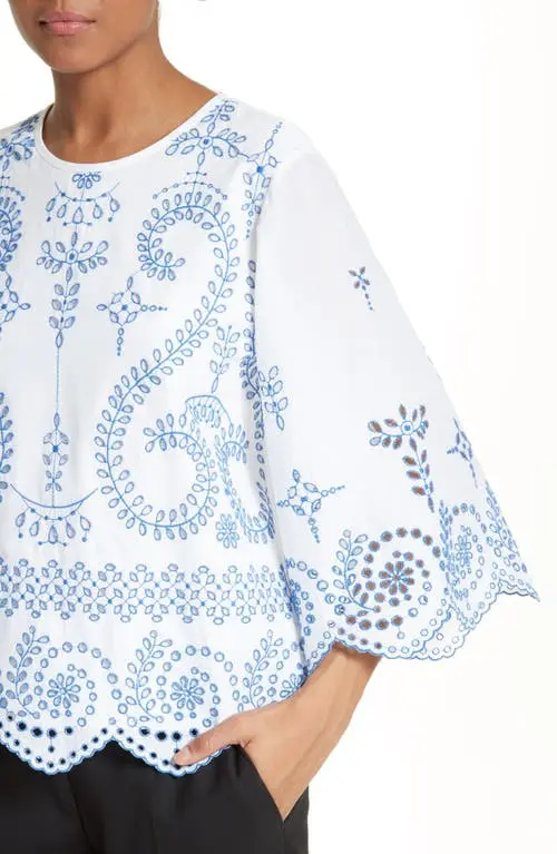 Tory Burch Mariana Broderie Anglaise Top