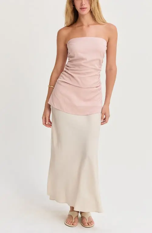 CRESCENT Bias Lyocell Maxi Skirt