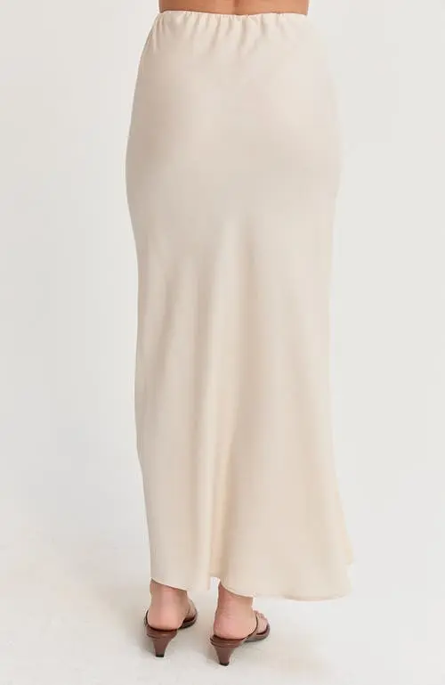 CRESCENT Bias Lyocell Maxi Skirt