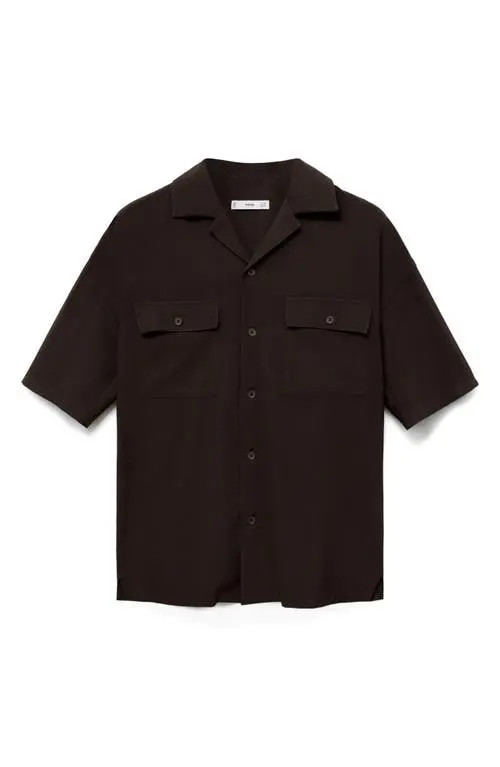 Mango Relaxed Fit Camp Shirt