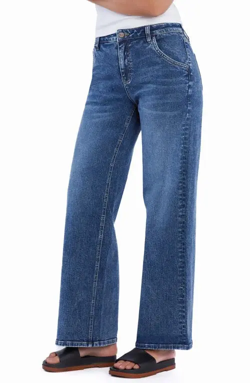 HINT OF BLU Ella High-waist Wide-leg Jeans