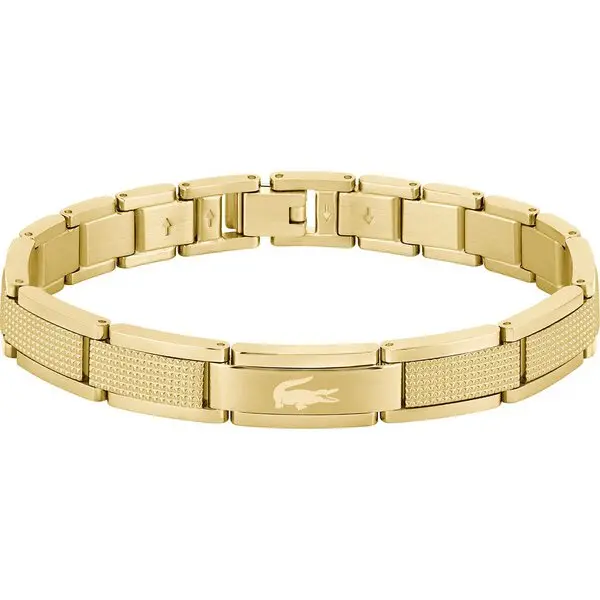 Lacoste Stencil Link Bracelet - Gold