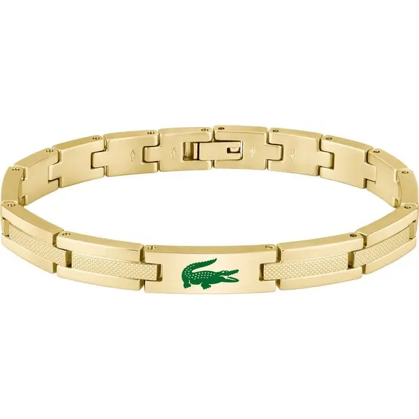 Lacoste Stencil Link Bracelet - Gold