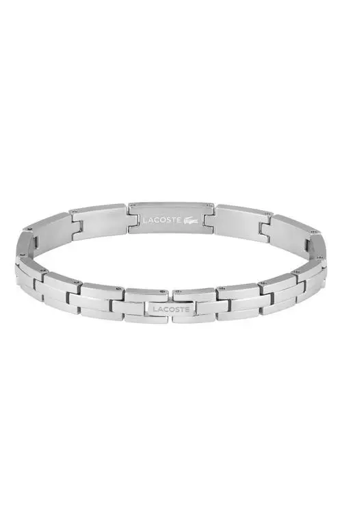 Lacoste Stencil Link Bracelet - Silver