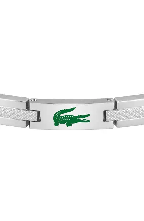 Lacoste Stencil Link Bracelet - Silver