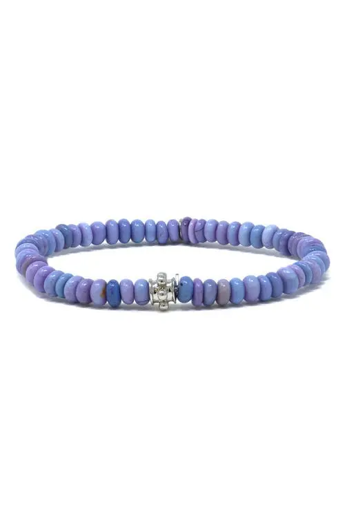 Anzie Bohème Lavender Opal Beaded Stretch Bracelet - Purple