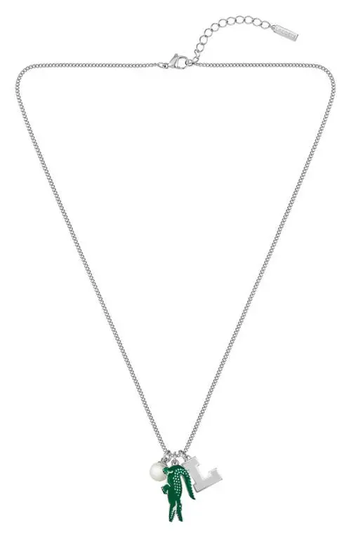 Lacoste Umpire Pendant Necklace - Silver
