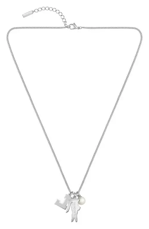Lacoste Umpire Pendant Necklace - Silver