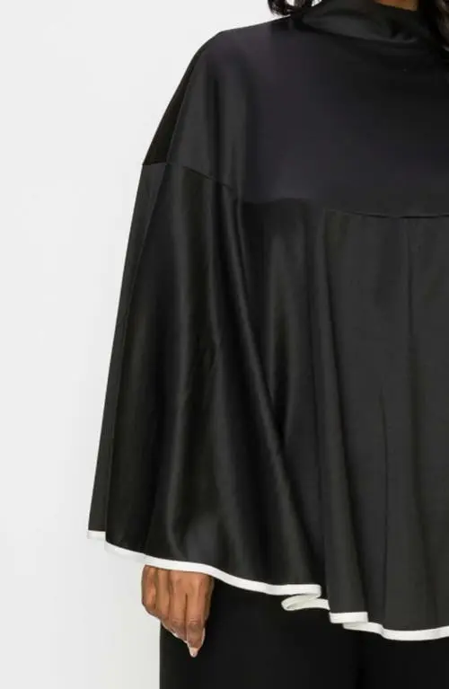 L I V D Kadra Ribbon Detail Cape