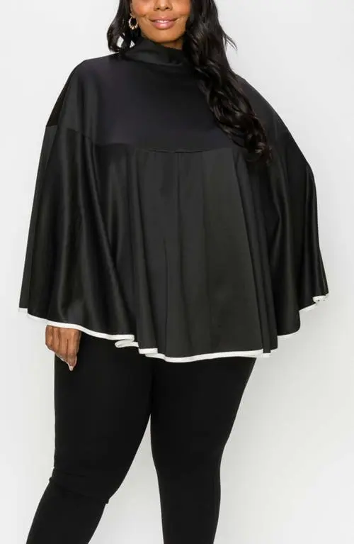L I V D Kadra Ribbon Detail Cape