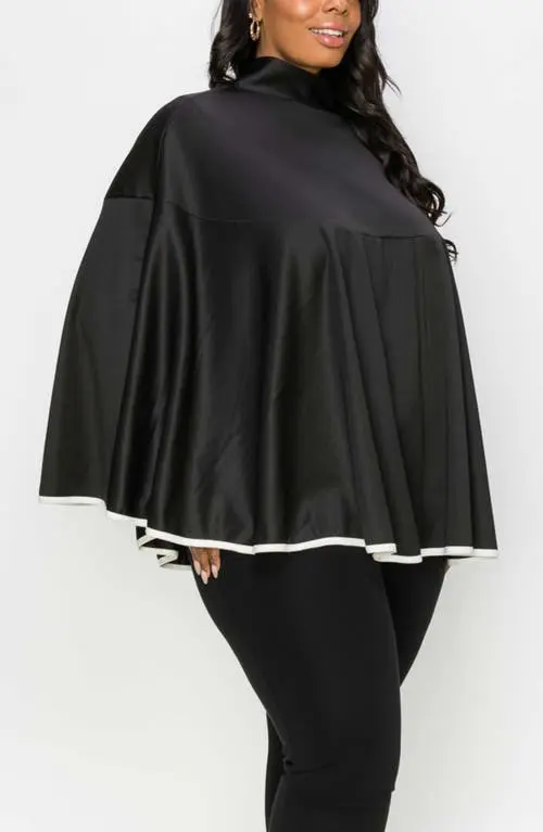 L I V D Kadra Ribbon Detail Cape