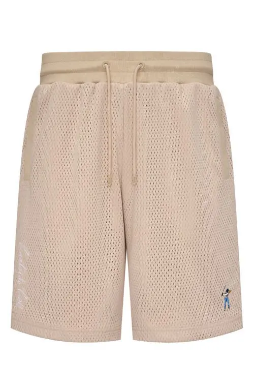 EASTSIDE GOLF Mesh Shorts - Pale Khaki