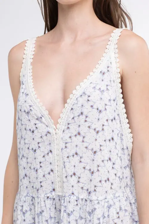 SUNDAY SAINT-TROPEZ Embroidered Mini Dress
