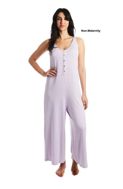 EVERLY GREY Luana Maternity/nursing Romper - Lavender