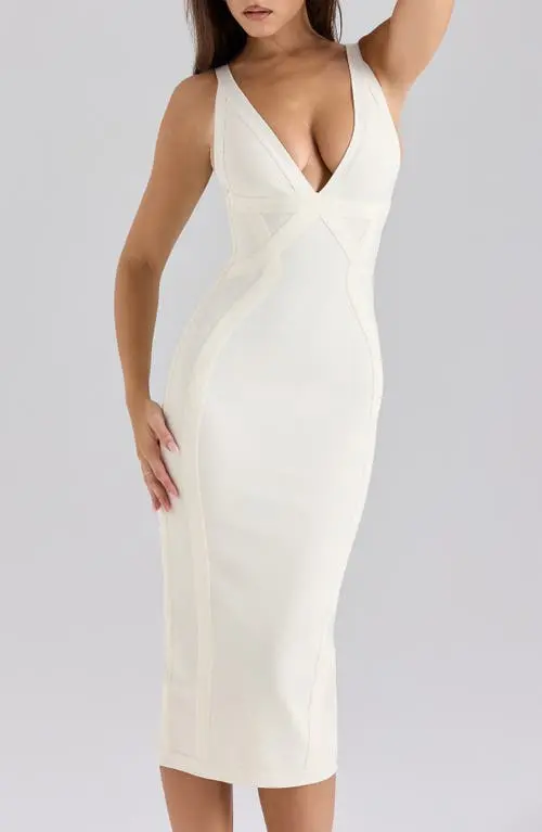House Of Cb Classic Midi Bandage Dress