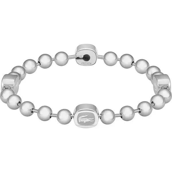 Lacoste Vigor Ball Chain Bracelet - Silver
