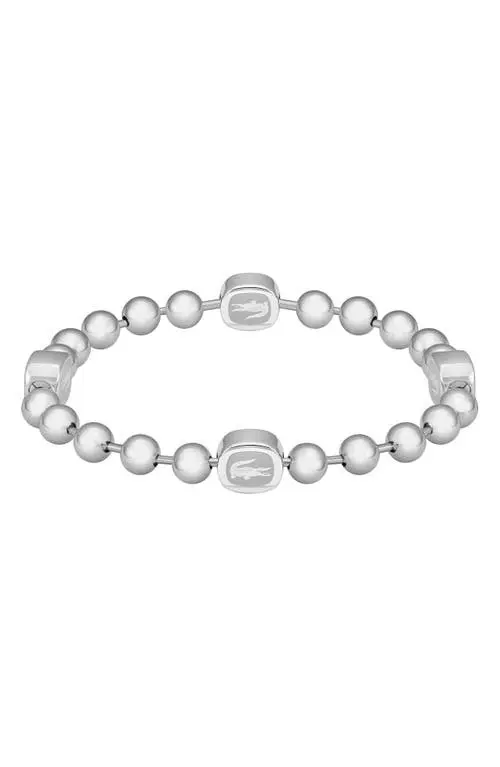 Lacoste Vigor Ball Chain Bracelet - Silver