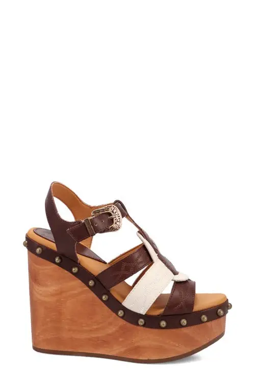 DINGO Cosmo Slingback Platform Wedge Sandal