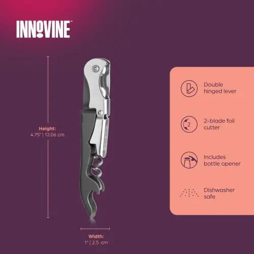 INNOVINE Double Hinge Corkscrew - Graphite