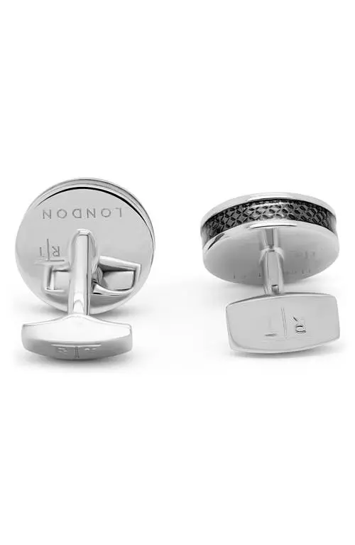 Tateossian Carbon Tablet Cuff Links - Black