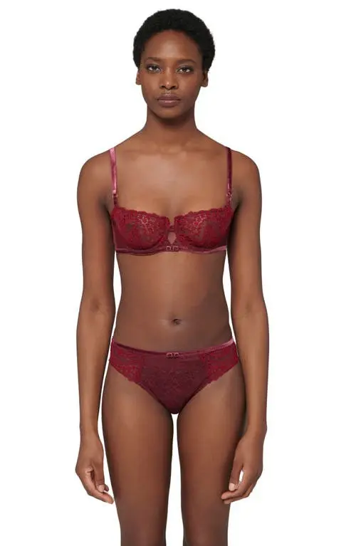 Simone Perele Scenario Underwire Demi Bra - Spinel Red