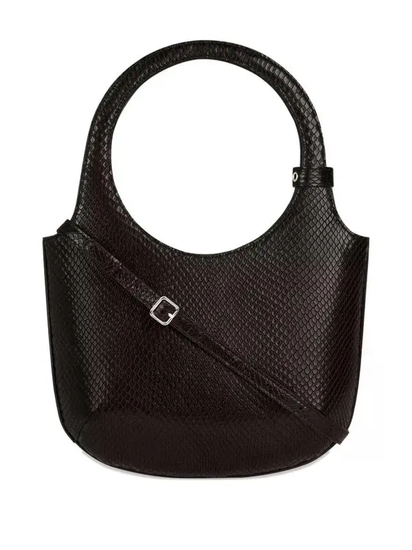 COURREGES Holy Leather Shoulder Bag - Black