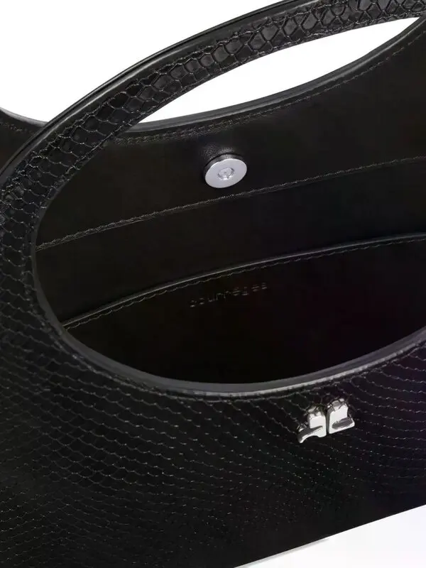 COURREGES Holy Leather Shoulder Bag - Black
