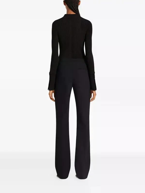 COURREGES Ribbed Polo Top