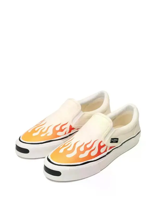 KAMIYA Cornell Flame-pattern Sneakers