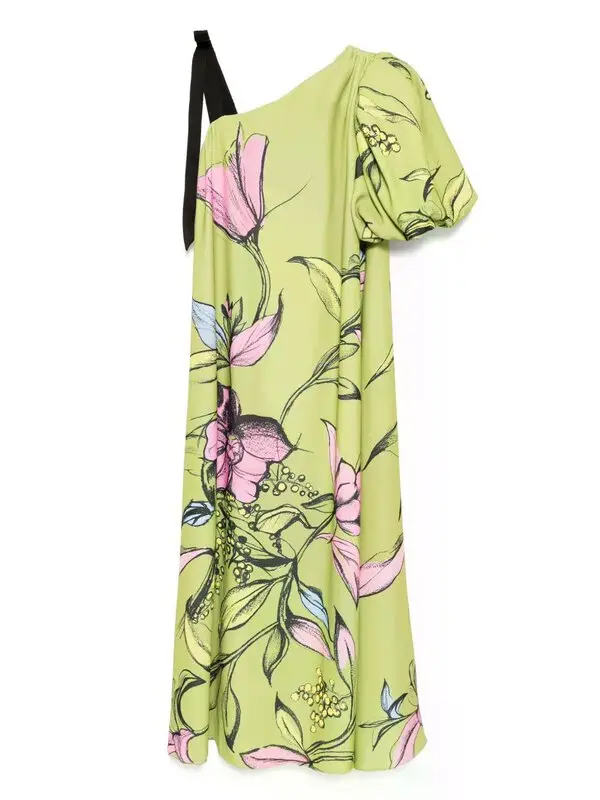 Stine Goya Floral-printed Dress - Green | Editorialist