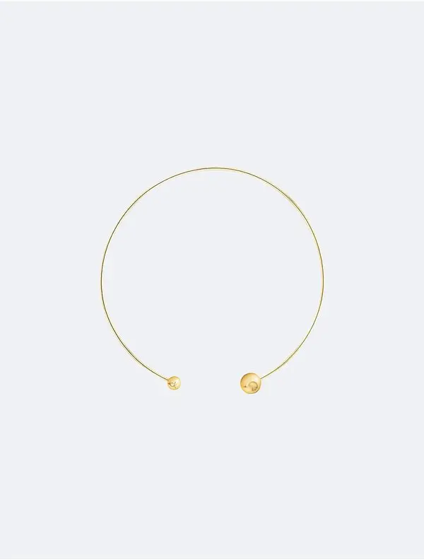 Calvin Klein Sculptural Bubbles Collar Necklace - Gold
