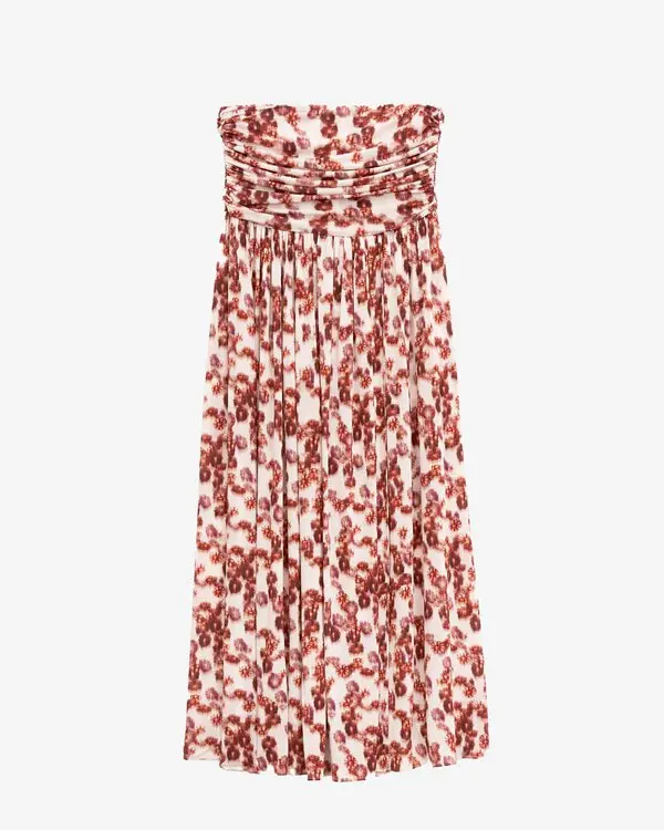 Isabel Marant Étoile Gwendy Printed Jersey Skirt - Garnet
